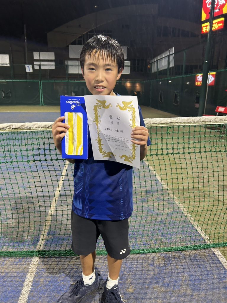 佐竹一惺選手 2025 ジュニアチャレンジマッチ 10月大会 優勝！！｜和光市/朝霞市/新座市のテニススクールH.Y.S